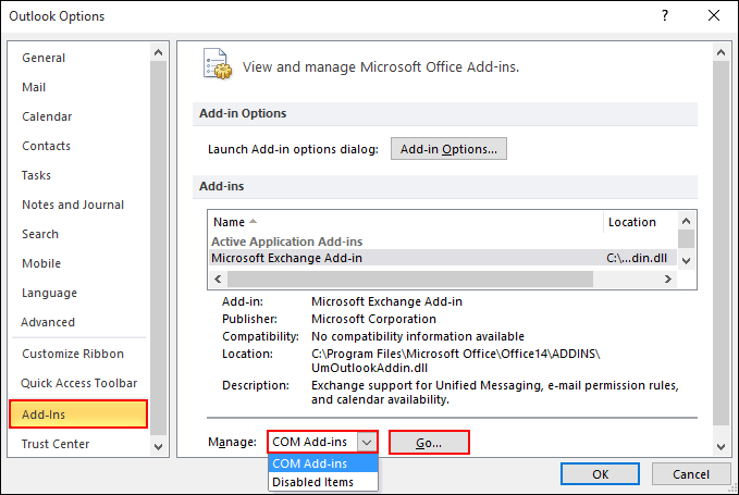 Disable com add ins outlook 2016 - vseraism Disable com add ins outlook 2016 - vseraism